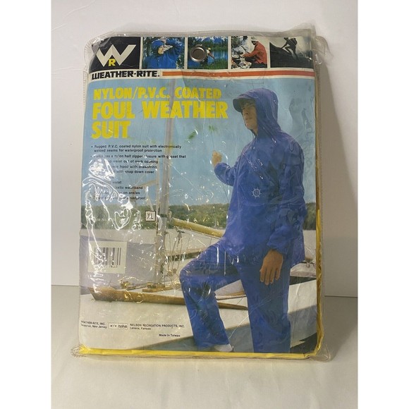 Weather-Rite | Other | Nos Weatherrite Nylonpvc Coated Foul Weather ...